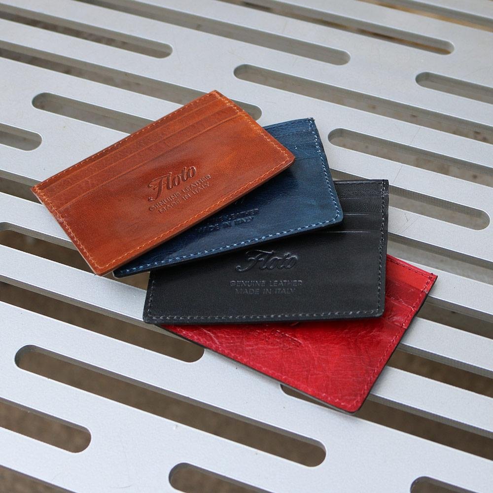Floto Venezia Full Grain Leather Credit Card Slim Wallet