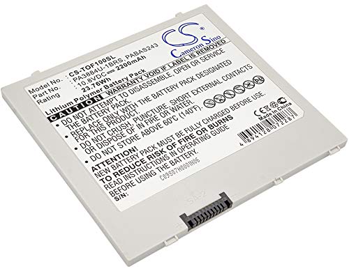 Cameron Sino New Replacement Battery Fit for Toshiba(2200mAh / 23.76Wh)