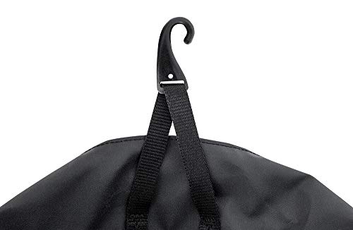 EASTON RETRO Bat & Equipment Duffle Bag, Baseball Softball, 2 Bat Sleeves, Vented Shoe Compartment, Easy Gear Access with Full Length Side Zipper, Shoulder & Backpack Straps, Fence Hook, Black