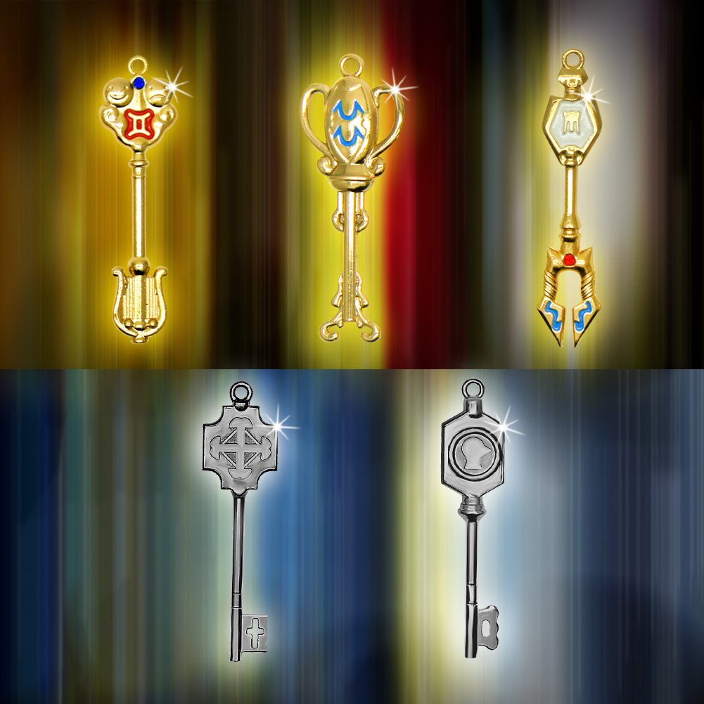 econoLED 25PCS Key Chain Celestial Spirit Gate Pendant Set Keychain for Children Kids Christmas Thanksgiving Day Birthday Gifts