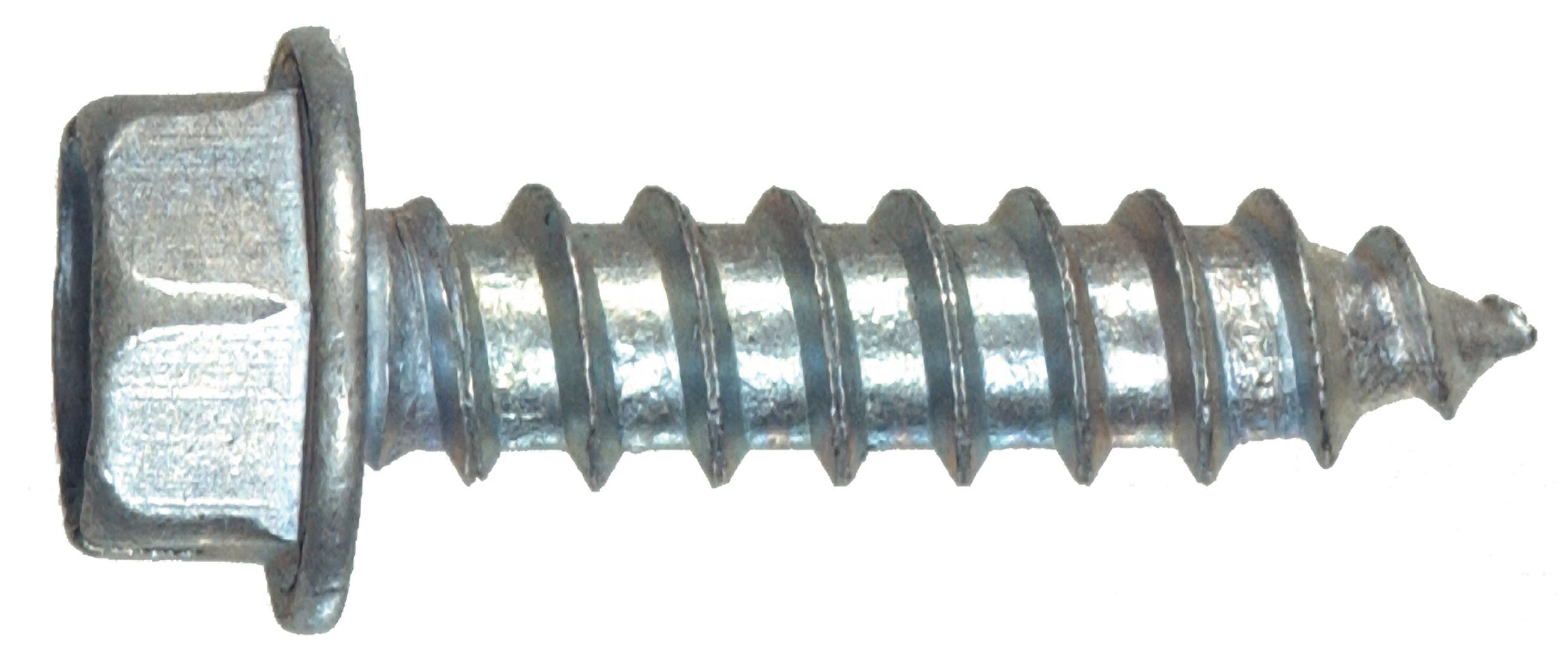 Hillman 70345 14-Inch x 3-Inch Hex Washer Head Slotted Sheet Metal Screw, 100-Pack, Zinc