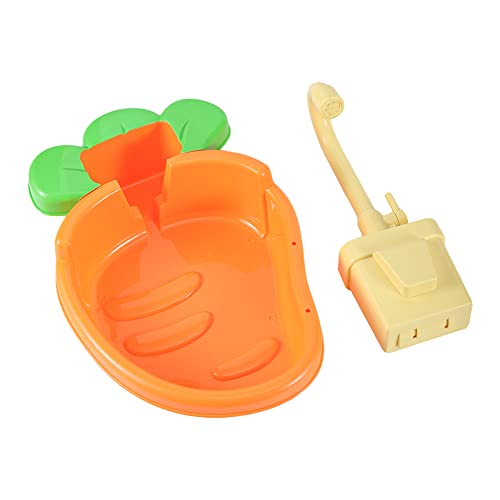 EastVita Bird Bath for Cage,Parrot Bath Basin Shower Bowl Lightweight Automatic Bird Bathtub Birds Accessories