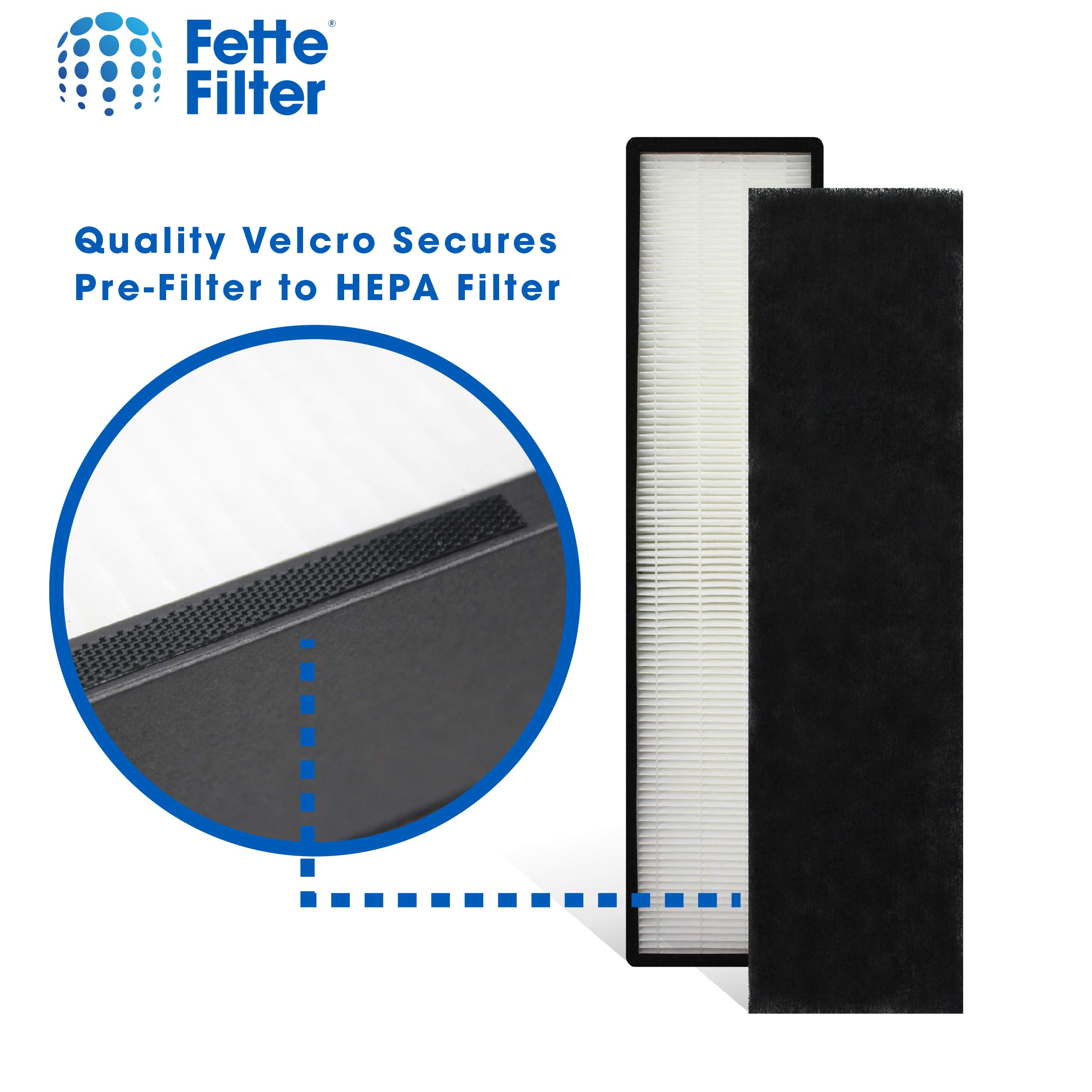 FLT4825 True HEPA H13 Filter B Compatible with GermGuardian Air Purifier AC4300BPTCA AC4900CA AC4820 AC4825 AC4870 AC4825DLX AC4850PT CDAP4500BCA CDAP4500WCA AP2200CA BLACK+DECKER BXAP148. 2-Pack