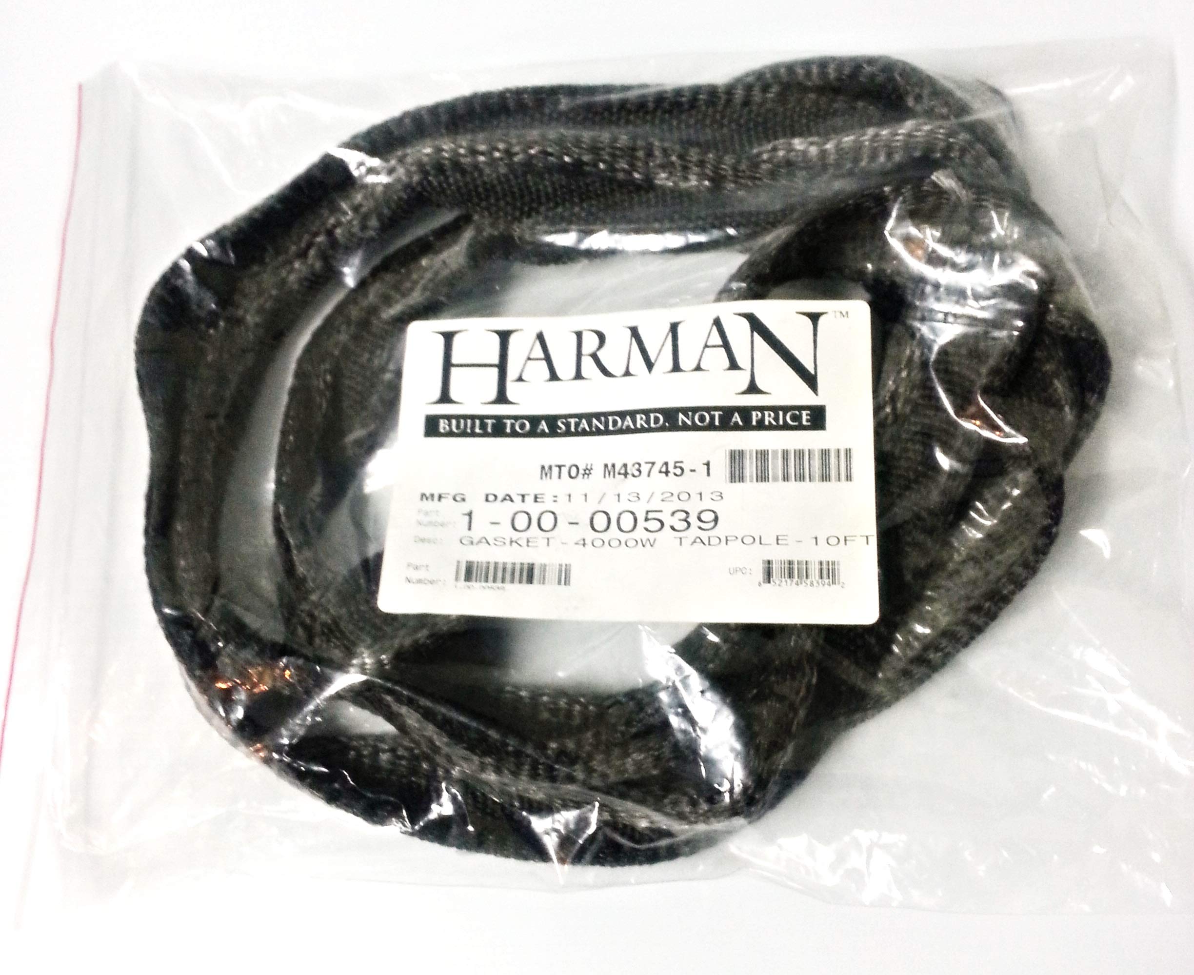 Harman & Heatilator 4000W Tadpole Firebox Door Gasket Seal 1-00-00539