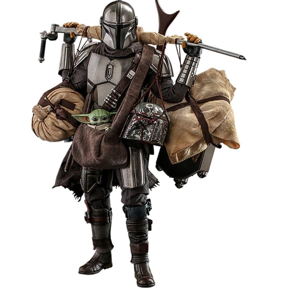 Hot Toys Star Wars The Mandalorian and Grogu Deluxe TMS052 1/6 Scale Figure Set HT908289