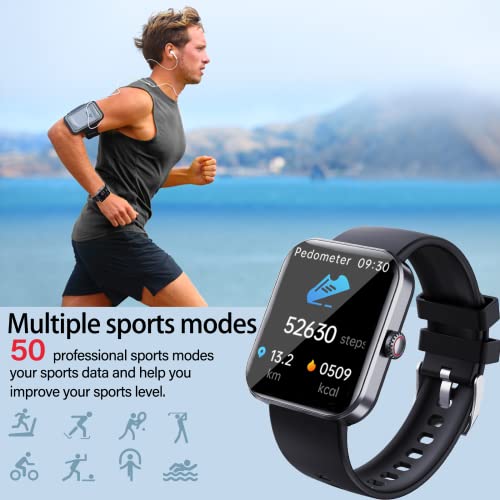 FILIEKEU F57L ๐ฉ๐๐๐๐
๐ฎ๐๐๐๐๐๐ ๐ด๐๐๐๐๐๐๐๐๐ Smartwatches Men Heart Rate Blood Pressure Temperature Sports Waterproof Smart Watch Women Fashion Black Couple Compatible with Android iOS