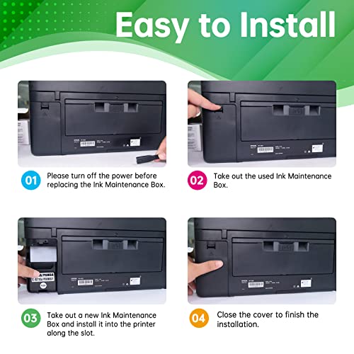 EXCERCUS T6715 T6716 Ink Maintenance Box for Workforce Pro WF-4734 WF-4730 WF-4740 WF-3820 WF-4820 EC-4020 WF-4830 WF-4720 WF-4834 ET-8700 EC-4030 WF-M5799 WF-C5710 WF-M5299 WF-C5290 Printers