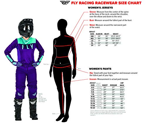 Fly Racing 2022 Adult Women's F-16 Jersey (Grey/Black/Pink, Small)