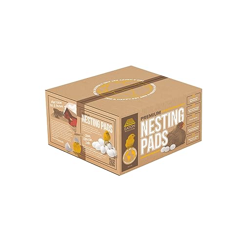 Eaton Pet and Pasture, Premium Laying Hen Nesting Pads, USA Grown & Sustainably Harvested, 13 x 13 (10 Pack)