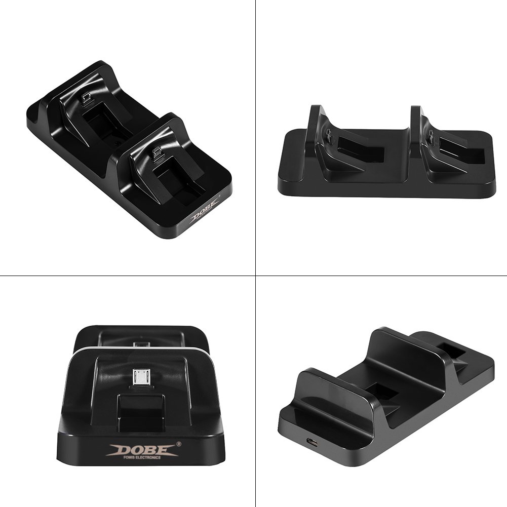 FOSA Controller Charger Dual USB Controller Charging Dock Station with LED Indicator for Sony 4 Gaming Console