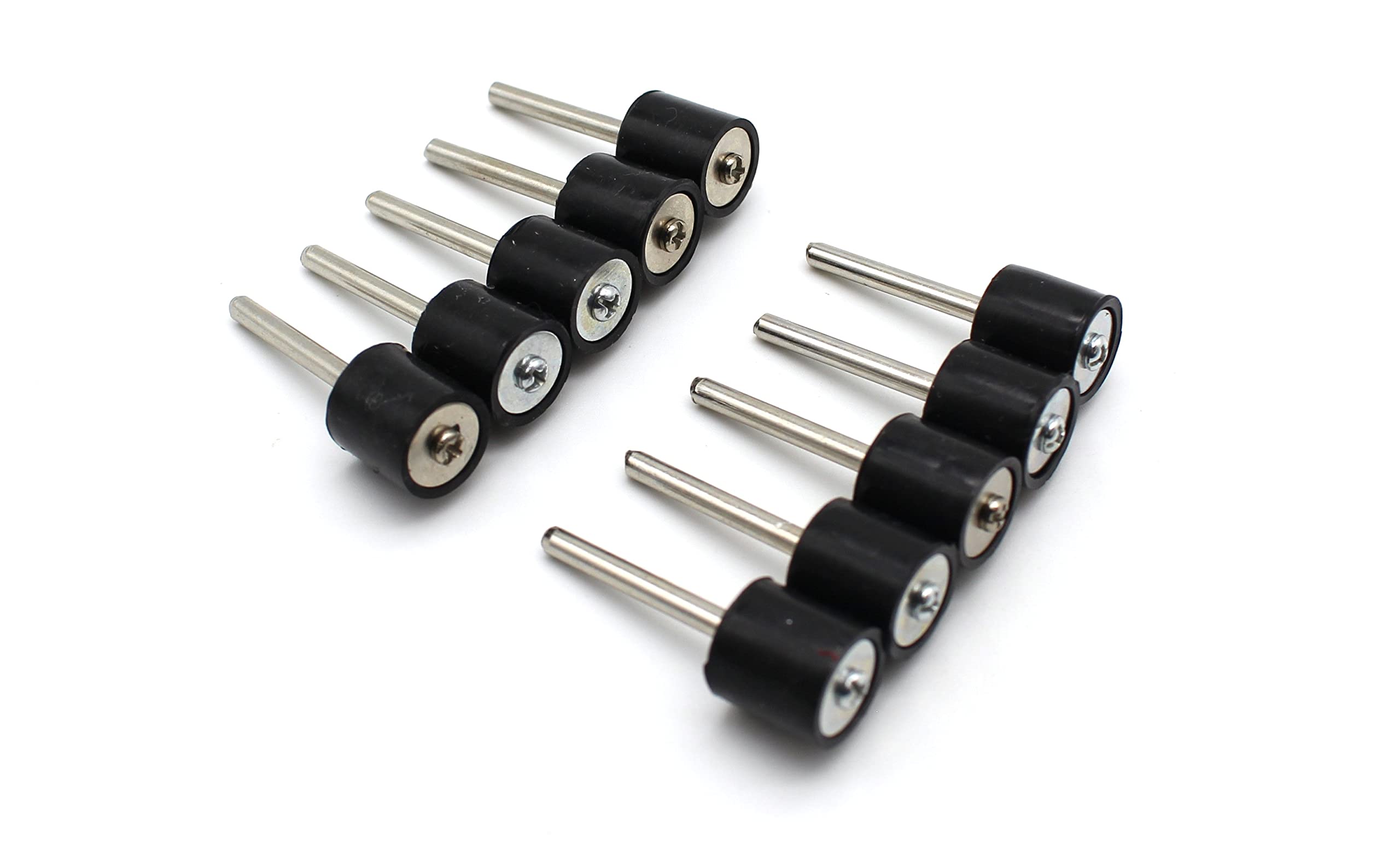 TMAX 10 pc 1/2 Inch Rubber Mandrel Sand Drum Holder 1/8 Inch Shank for Dremel Rotary Tools