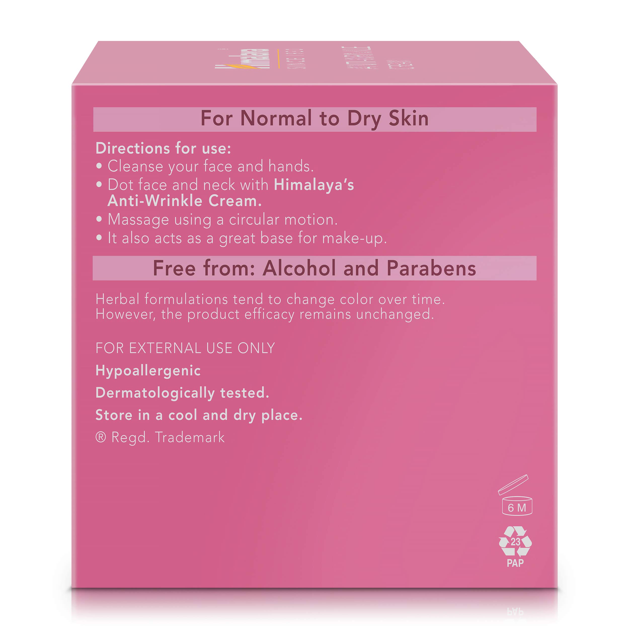 Himalaya Anti-Wrinkle Cream for Reducing Wrinkles, Fine Lines and Dark Spots, Moisturizes & Repairs, 1.69 oz