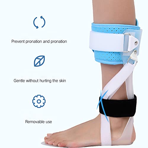 CUSMA Ankle Foot Drop Brace Orthosis Splint - Foot Brace for Dorsiflexion Movement & Improved Walking Gaitfor in Day & Night,Left,L
