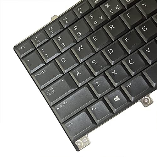 GinTai Laptops Keyboard Backlit US Replacement for Dell Alienware 17 R5 Area 51M 0WYFCV WYFCV RGB PK132F11A01 NSK-EYBBC IT(Black)
