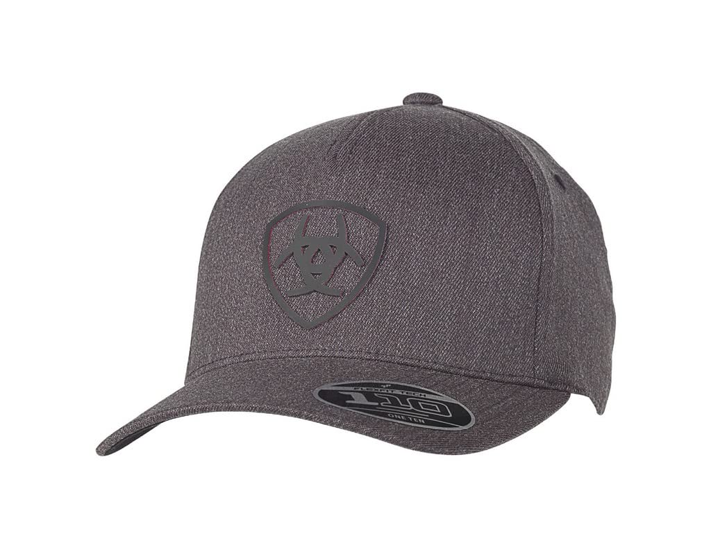 ARIAT Men’s Grey Shield Logo Snapback Ball Cap 5 Panel