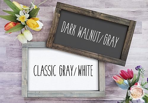 Hey Boo Ghost Sign | Halloween Wood Sign | Rustic Farmhouse Decor | Framed Halloween Home Decor | Wall Sign | Tabletop Decor (8x8, Classic Gray | Gray)