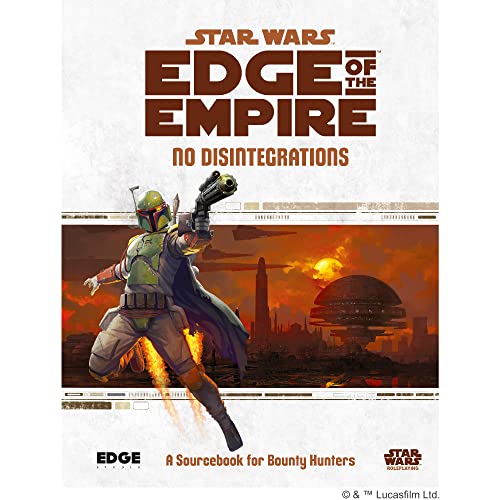 EDGE Studio Star Wars Edge of The Empire No Disintegrations SOURCEBOOK | Roleplaying Game | Strategy Game for Adults and Kids | Ages 10+ | 3-5 Players | Average Playtime 1 Hour | Made