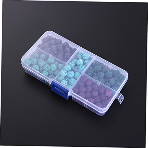 COHEALI 1 Box 200pcs Bulk Jewelry Natural Gemstone Beads Crystal Pendant Lava Beads Spacer Beads Round Chakra Beads Jewelery Making Beads Loose Beads Beading Jewelry Set Bracelet Beads Set