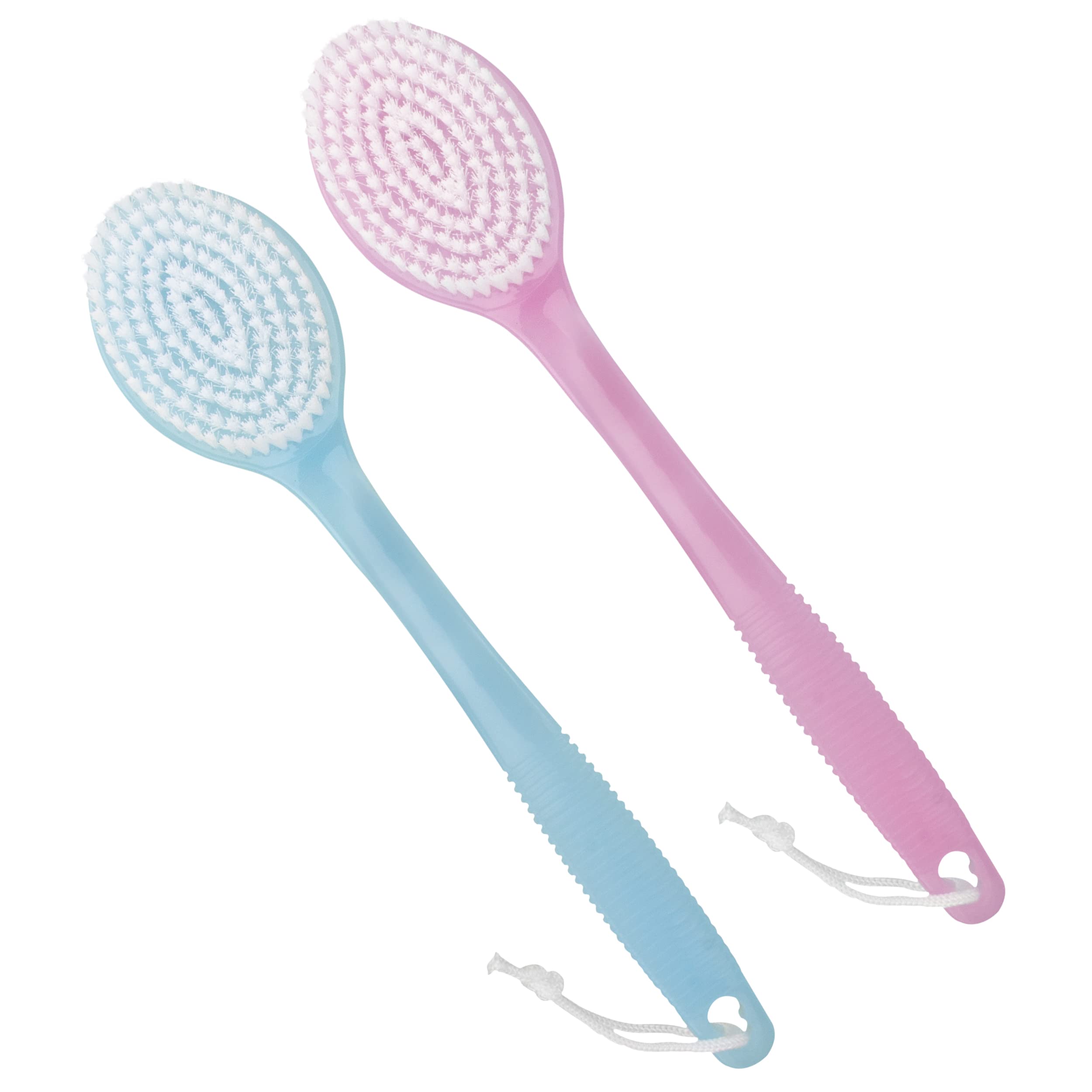 TopNotch Brush with Long Handle - 2 Pack Bath Shower Brushes