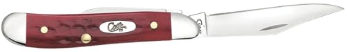 CASE XX WR Pocket Knife Pocket Worn Old Red Bone Peanut Item #781 - (6220 SS) - Length Closed: 2 7/8 Inches