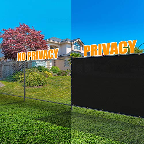 ColourTree 6' x 4' Black Shade Cloth Tarp with Grommets - 90% Sunblock, Durable Net Mesh Fabric for Dog Kennel, Plant Cover, Patio, Chicken Coop & Pet Playpen Roof (We Make Custom Size)