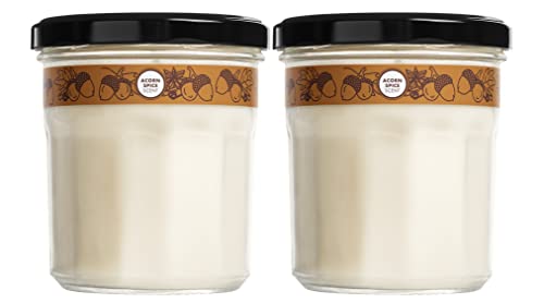 Mrs. Meyer's Soy Aromatherapy Candle, 35 Hour Burn Time, Made with Soy Wax and Essential Oils, Limited Edition Acorn Spice, 7.2 oz - Pack of 2