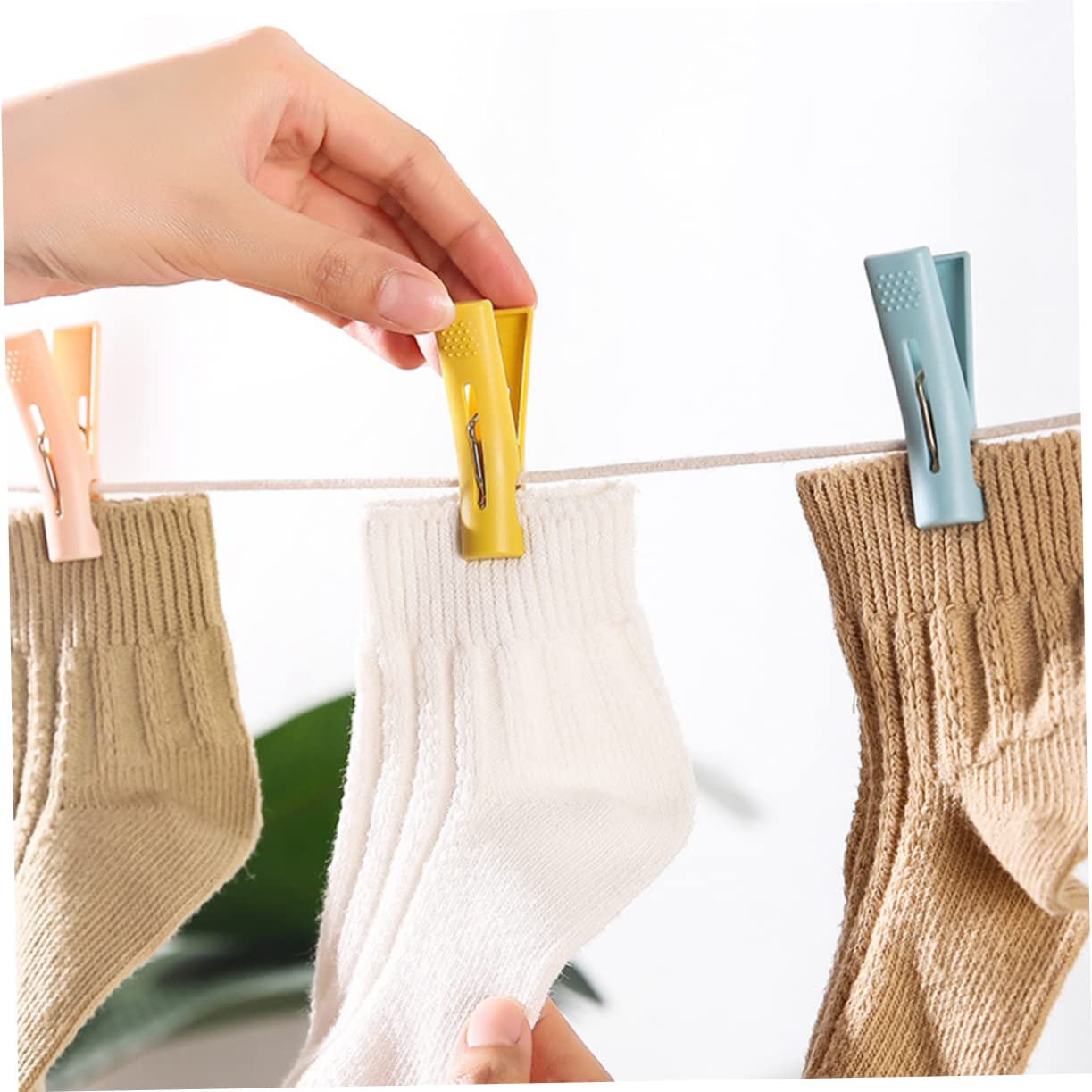 LABRIMP 30pcs Clothespin Abs Accessories Windproof
