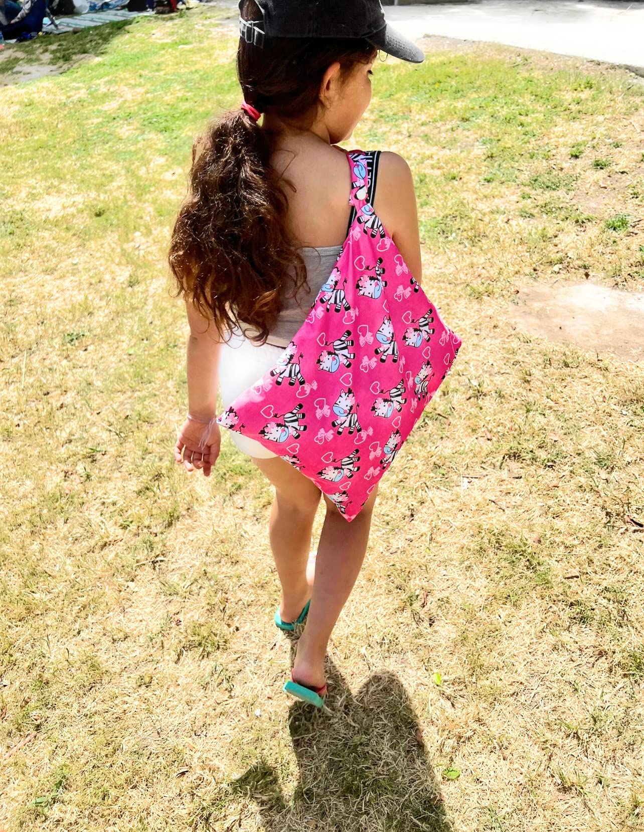 CasenBag Pink Zebra Wet and Dry Diapers Bag with Wet Wipes Cases. (KT-WDCB-002)