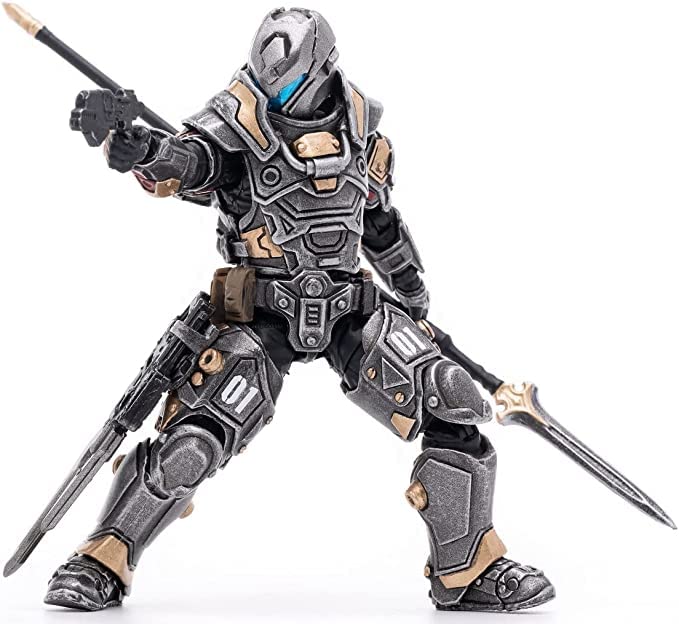 JOYTOY 1/18 Action Figures 4-Inch 01st Legion - Steel Dark Source Collection Action Figure Military Model Toys (Black Sickle)