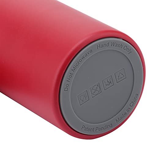 GOOFIT 9Oz Small Coffee Water Bottle Double Wall Vacuum Insulated Thermos for Kids and Women Keeps Cold 12H Hot 12H Red