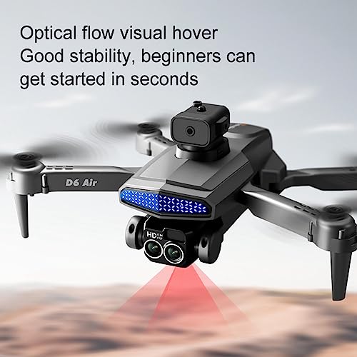 Drone with Camera, Drone With 4K HD Fpv Camera Remote Control Toys Gifts For Boys Girls, Toy Easy to Play, With Altitude Hold Headless Mode One Key Start Speed, 3D Flip (Black)