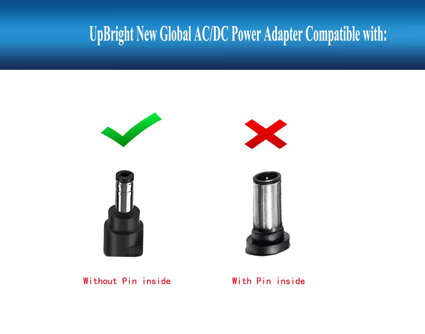 UpBright 24V AC/DC Adapter Compatible with Aviom PS-120 AN-16/i o A-16II R D T A360 AV-P2 Mixer EUA-101W-24 DPS240050UPS-P5-SZ DPD240040-P6 Plustek SmartOffice PS406 Scanner 24VDC Power Supply Charger