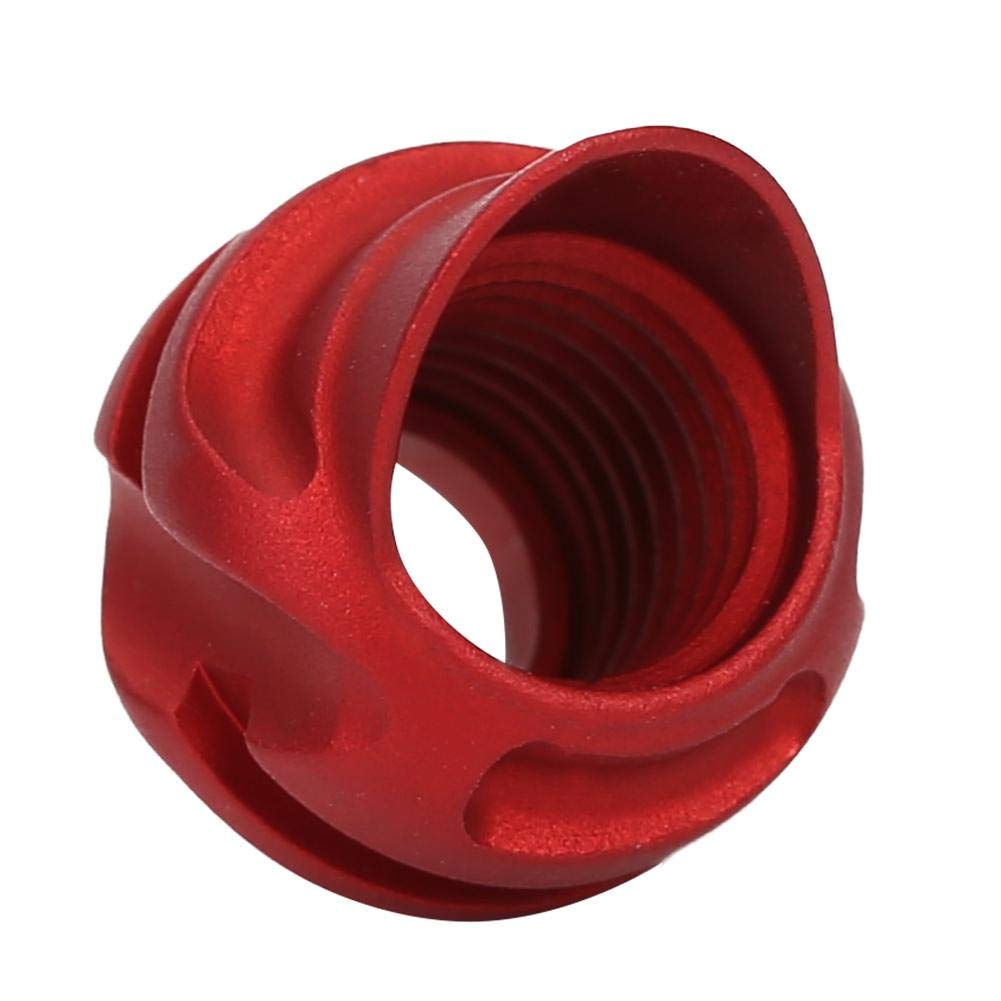 Archery Peep Sight, Aluminium 37 45 Degree Hooded Peep Sight Aperture Hunting Accessory for Compound Bows (45 Degree-Red)