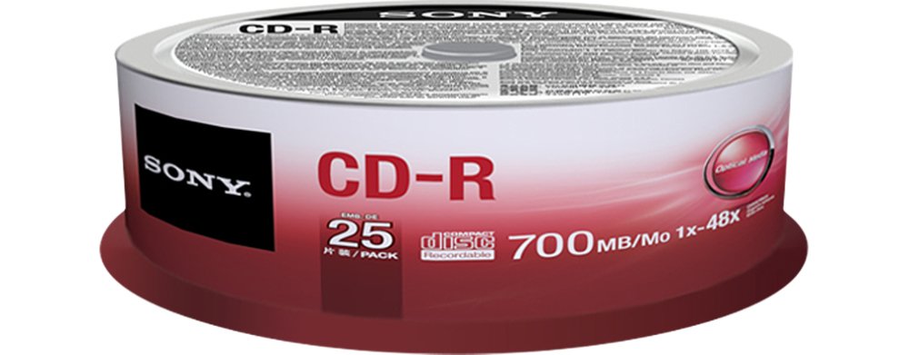 Sony 25CDQ80SP CD-R 700MB/80min Spindle (Pack of 25)