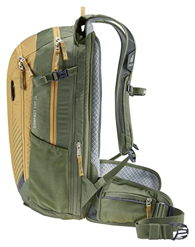 Deuter Compact EXP 14 Biking Backpack with Hydration System - Caramel-Khaki