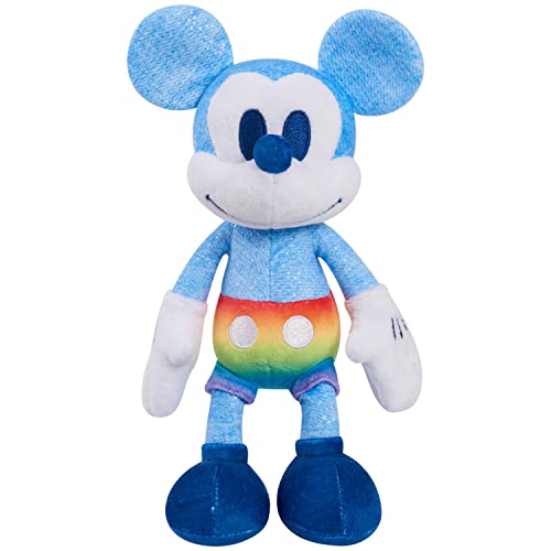 Just Play Disney Standard Pride Small Plush – Mickey Mouse, Kids Toys for Ages 2 Up, Amazon Exclusive