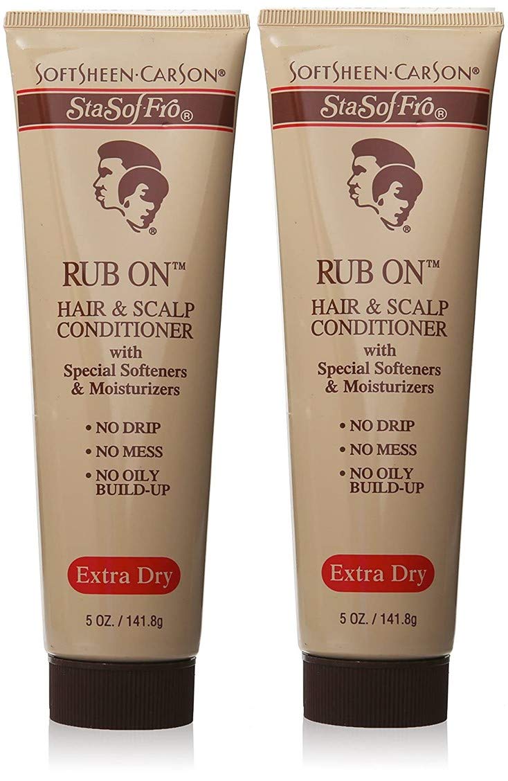 Sta-Sof-Fro Rub On Hair & Scalp Conditioner Extra Dry 5 oz (Pack of 2)