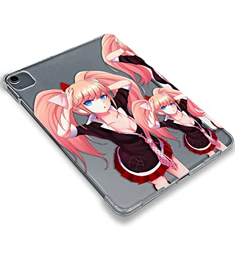Cute Anime Kawaii Girl Pink case Compatible with iPad Mini Air Pro 7.9 8.3 9.7 10.2 10.9 11 12.9 inch Pattern Cover New 2022 2021 Trifold Stand 3 4 5 6 7 8 9 Generation 539 (9.7" Air 1/2)