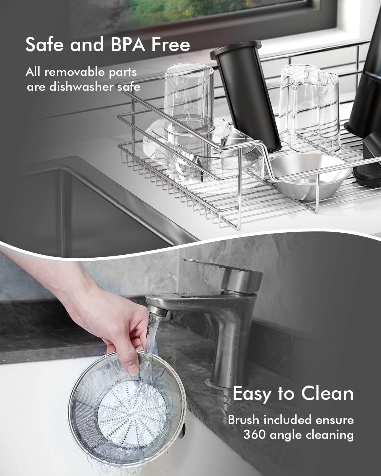 Juicer Machines, SiFENE 3" Big Mouth Centrifugal Juicer Extractor for Fruits & Vegetables (Gray)