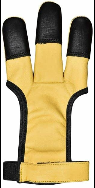 Archery Shooting Leather Glove Glove 100% Real Leather (X-Small)