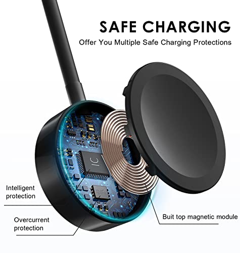 JUD ๐ฎ๐ฌ๐ฎ๐ฏ ๐๐ฉ๐ ๐ซ๐๐๐๐ for Apple Watch Charger Black 6.6ft/2M Fast iWatch Charger Wireless Charging Cable Compatible with Apple Watch Series 8/7/6/5/4/3/2/1/SE