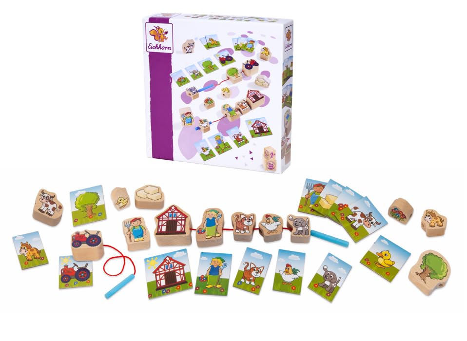 Eichhorn 100005200 Threading Game Multi-Coloured
