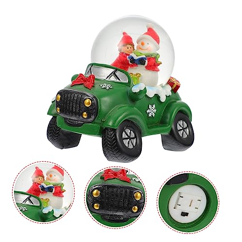 Garneck 1 PC Christmas Crystal Ball tablescape Decor adornos para mesa de Statue Decor Santa Snow Globe Christmas Decorations Snow Globes Christmas Water Globe Lanterns Water