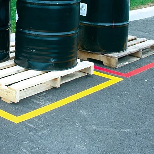 Armadillo White Heavy Duty Reflective Floor Mark Tape for High Impact Areas 3-Inch x 108 Foot Roll