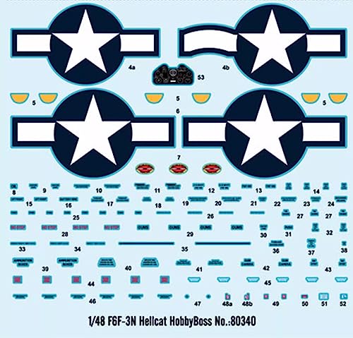 FMOCHANGMDP Fighter 3D Puzzles Plastic Model Kits, 1/48 Scale US F4U-5N Corsair Fighter Model, Adult Toys and Gift, 8.5 x 10.3Inchs