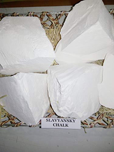 BEST Edible Chalk Slavyansky (8 Oz/250 gr.) - Chalk for Eating - Environmentally Friendly Chalk - Organic Chalk - Chalk Without Additives, No Impurities - Natural Chalk for Food - Lumpy Crunchy Chalk