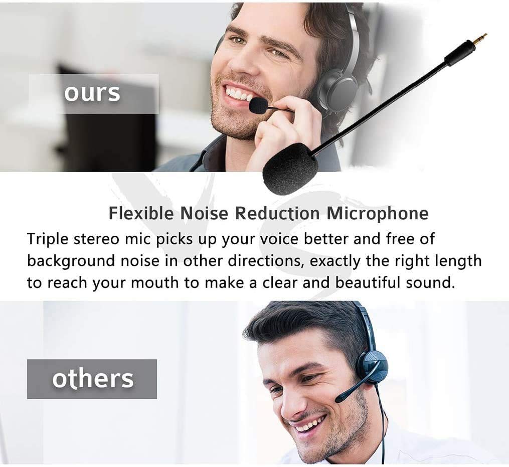 Turtle Beach Replacement Mic 3.5mm Detachable Gaming Microphone Boom for PDP Afterglow AG6 Ear Force Turtle Beach Xbox One Stealth 400 420x 450 500p 520 Recon 50x 50p 50 60p