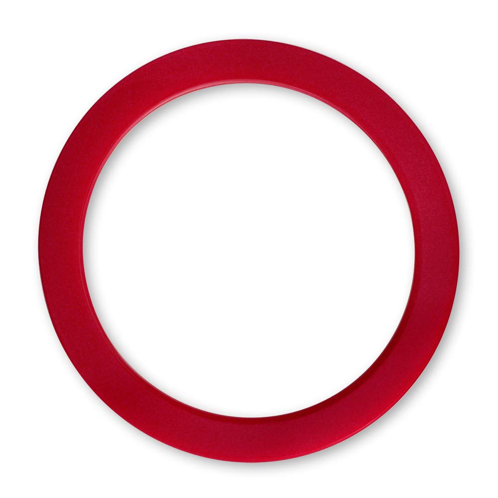 eJoyce 5" Round Acrylic Resin Handbag Handles by 1 pair, HD-005 (Red)