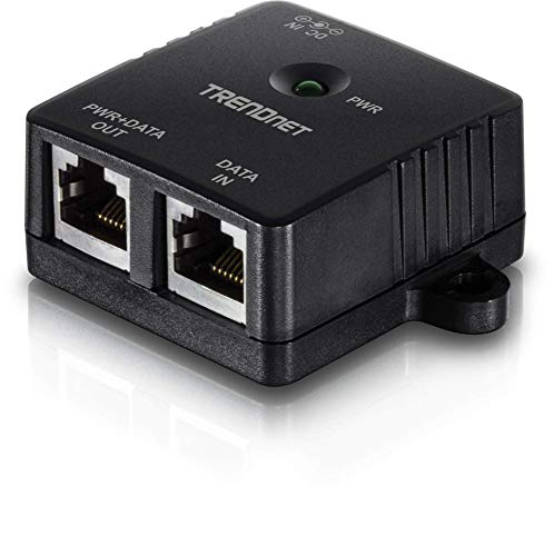 TRENDnet Gigabit Power Over Ethernet Injector, TPE-113GI (Version 3.0R), Full Duplex Gigabit Speeds, Connect Devices Up to 100m (328 ft), Wall Mount, Connect Network Devices Up to 100M (328 ft.)