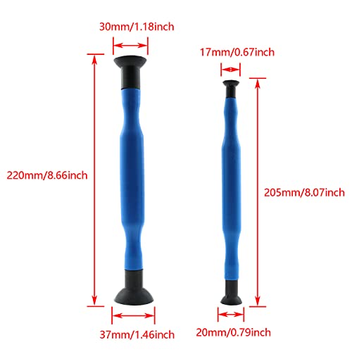 DGZZI Hand Valve Lapper 1Set Double Ended Valve Hand Lapping Grinding Sucker Kit Hand Valve Lapping Tool Manual Grinding Stick with Sucker Cups